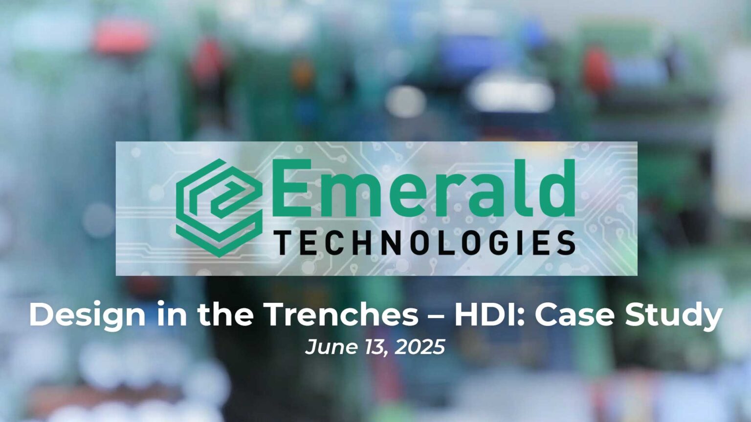 Emerald Technologies News